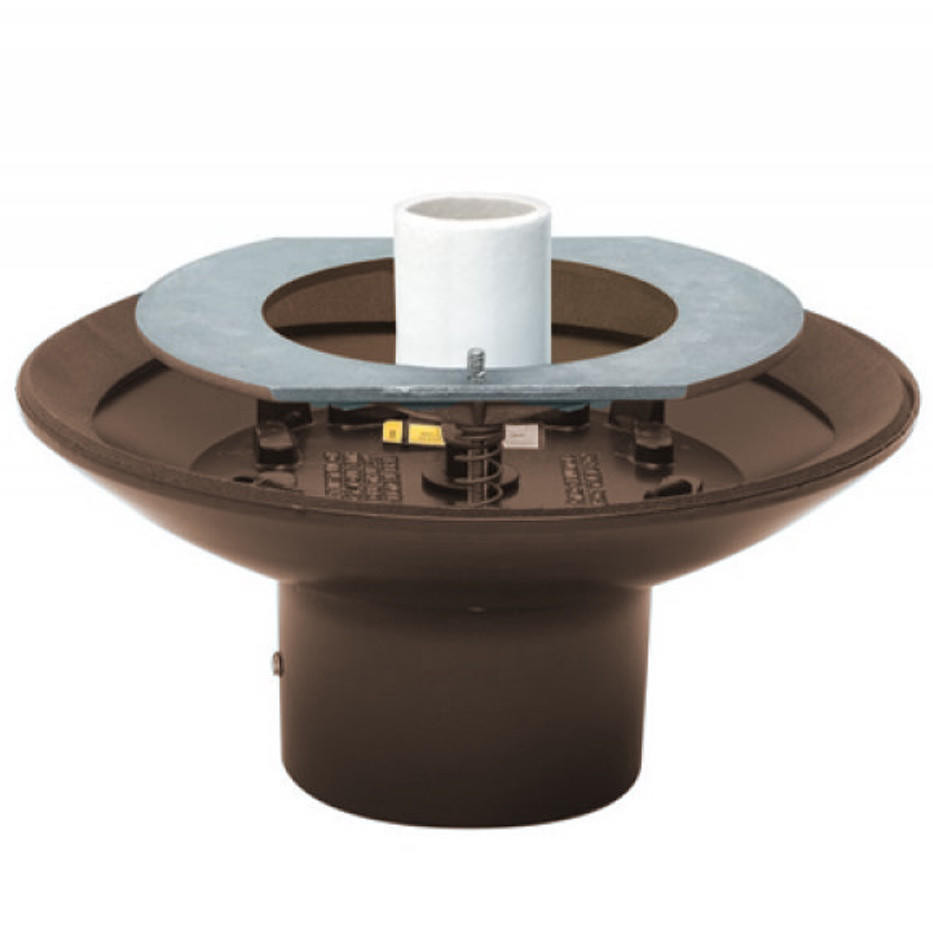 Wave Lighting 1724 | Black or Bronze Cast Aluminum Post Fitter