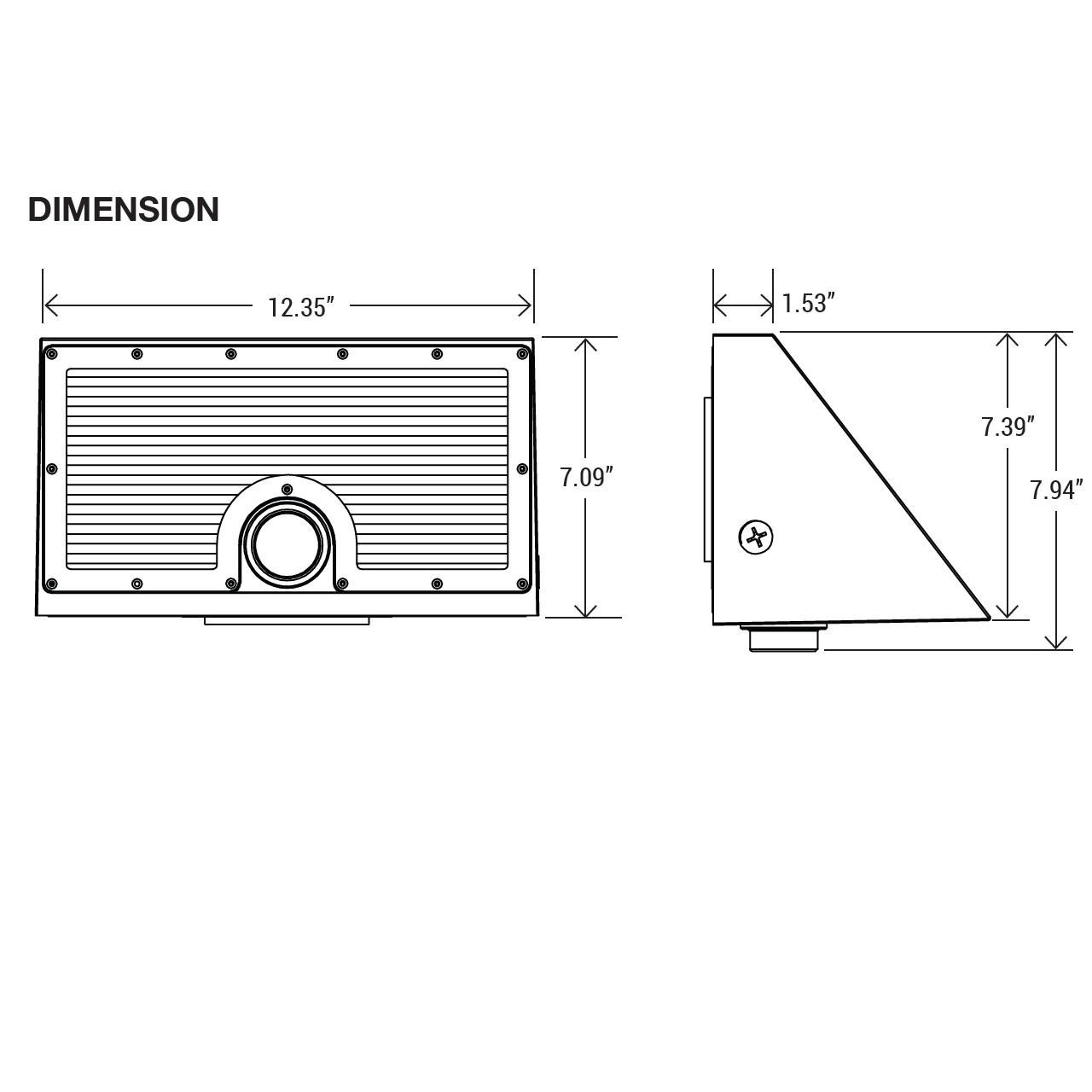 LBS Lighting | Selectable LED Wall Pack, 28W-70W Range