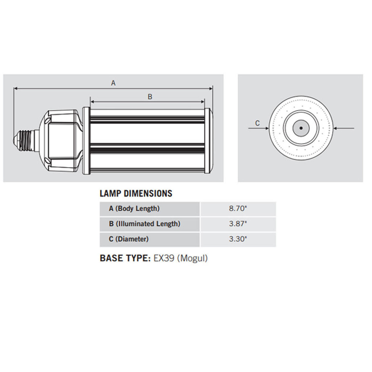 Keystone KT-LED36PSHID-EX39-8CSB-D | HID Replacement LED Lamp