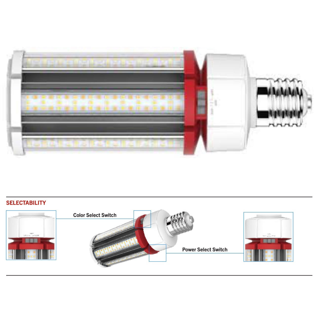 Keystone KT-LED54PSHID-EX39 | HID LED Retrofit | 54W/45W/36W