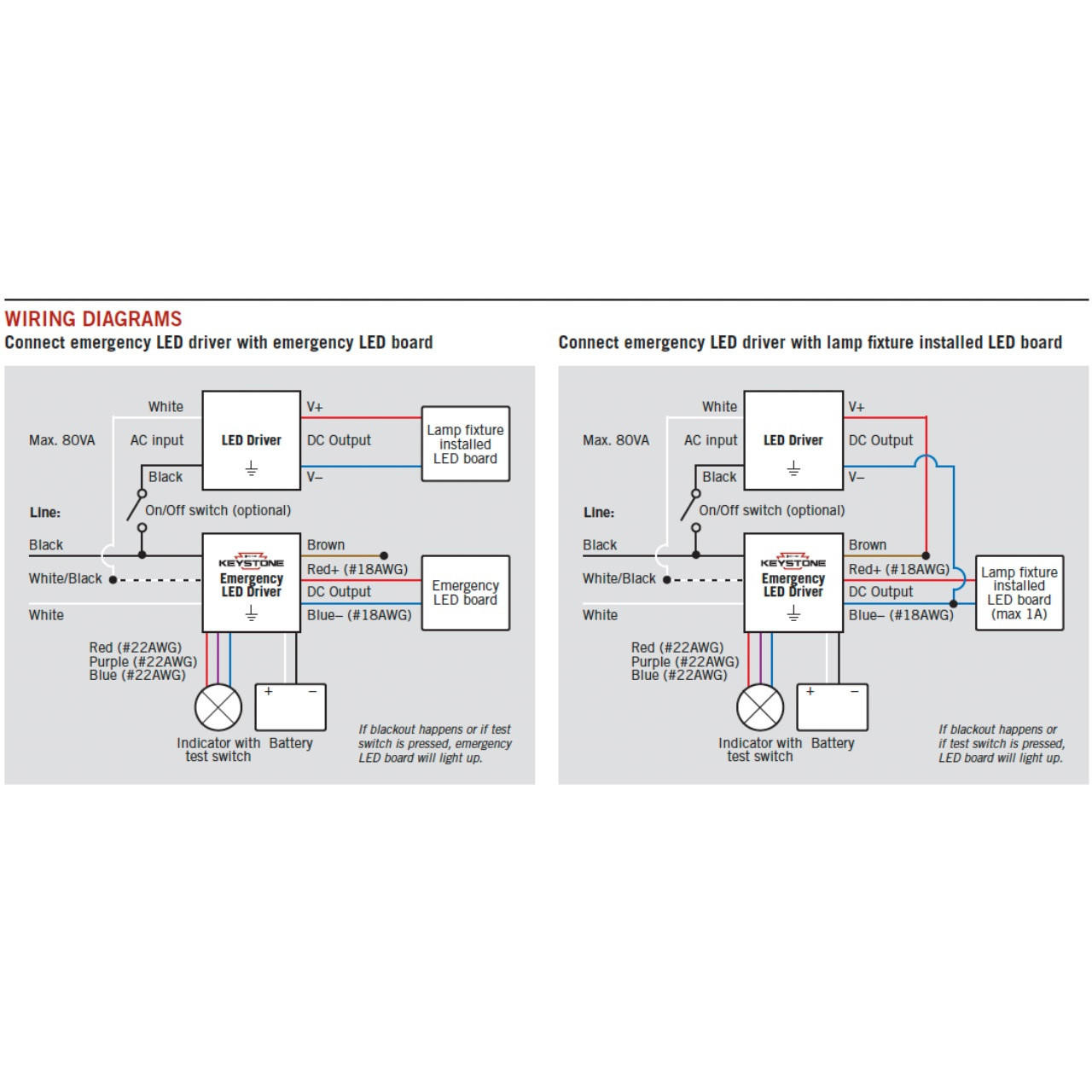 Keystone KT-EMRG-LED-5C-500-K1 | LED Emergency Driver