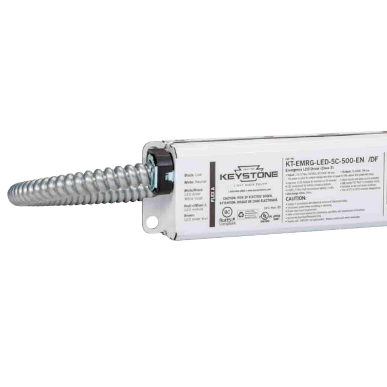 Keystone KT-EMRG-LED-5C-500-EN/DF | Dual Flex Emergency Driver