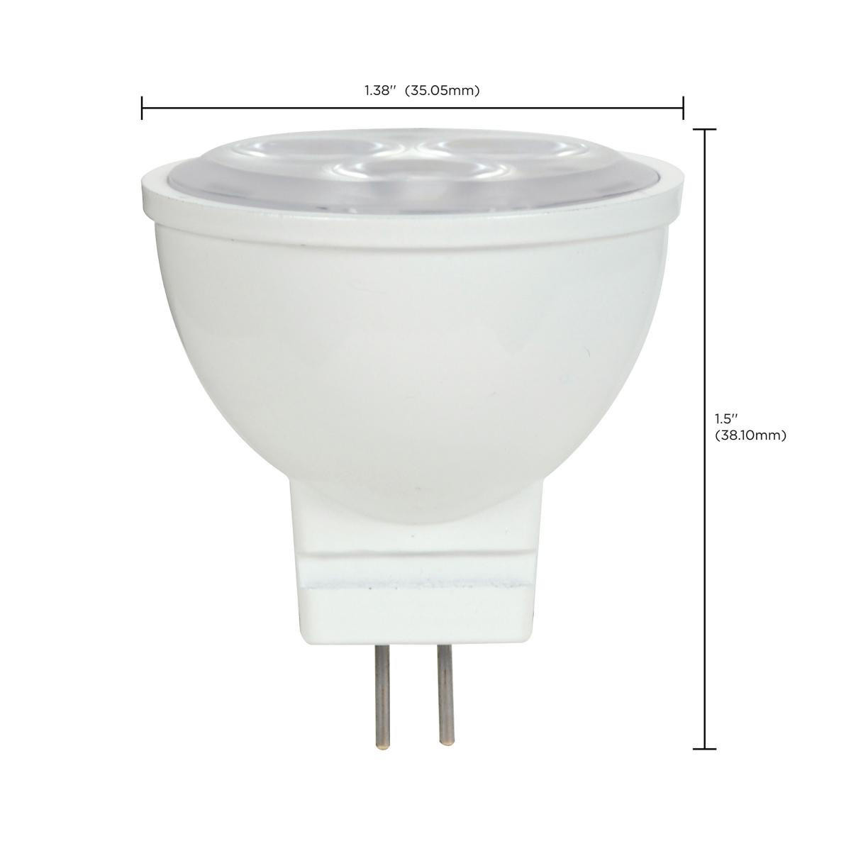 Satco S9281 | 3W LED MR11 Light Bulb | 3000K CCT