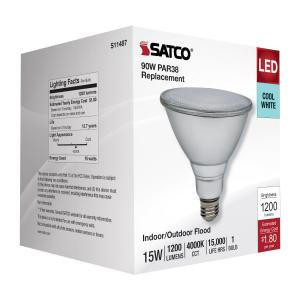 Satco S11487 | 15W LED PAR38 Light Bulb | 4000K CCT