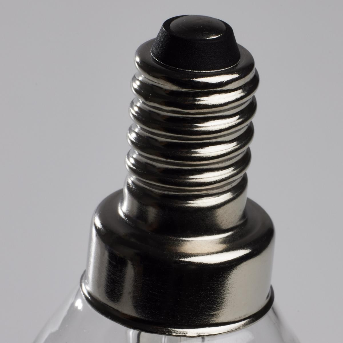 Satco S21205 | G16.5 LED Clear Globe Bulb - E12 Base - 3000K