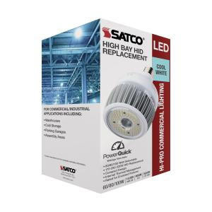 Satco S33112 | 60W/80W/100W LED HID Hi-Bay Light Bulb | 4000K CCT