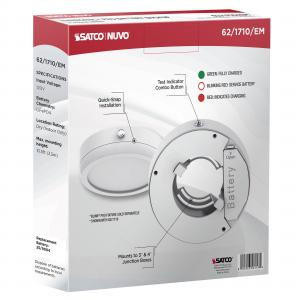 Satco 62-1710 White Flush-Mount Light