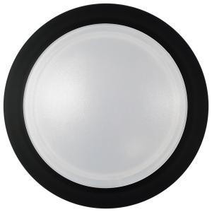 Satco 62-1804 Black Flush-Mount Disk Light