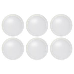 Satco 62-1810 White Flush-Mount Disk Light