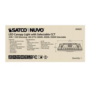 Satco 65-623 White Canopy Ceiling Light