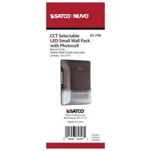 Satco 65-748 Bronze Wall Pack Light with Photocell