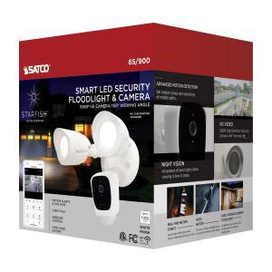 Satco 65-900 | 20W LED SMART Security Camera Fixture 3000K