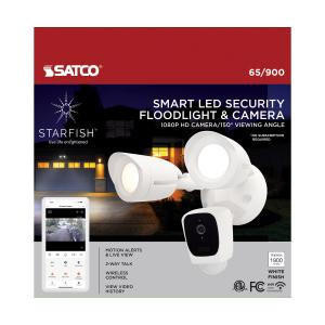 Satco 65-900 | 20W LED SMART Security Camera Fixture 3000K