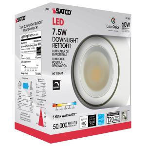 Satco S11822 CCT Selectable Downlight | Retrofit LED | Dimmable
