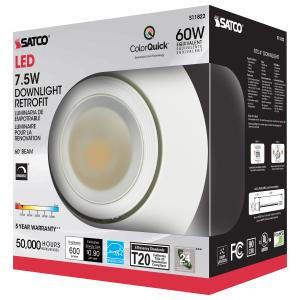 Satco S11822 CCT Selectable Downlight | Retrofit LED | Dimmable
