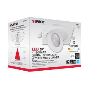 Satco S11841 | CCT Selectable LED Downlight | Easy Install
