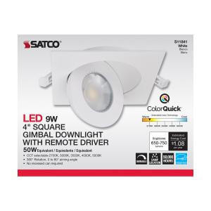 Satco S11841 | CCT Selectable LED Downlight | Easy Install
