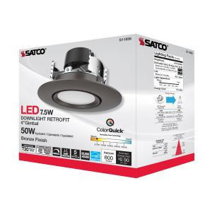 Satco S11856 LED Downlight | CCT Selectable | Retrofit Solution