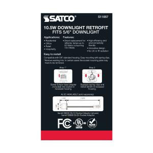 Satco S11857 5/6" LED Downlight | Easy Retrofit | CCT Select