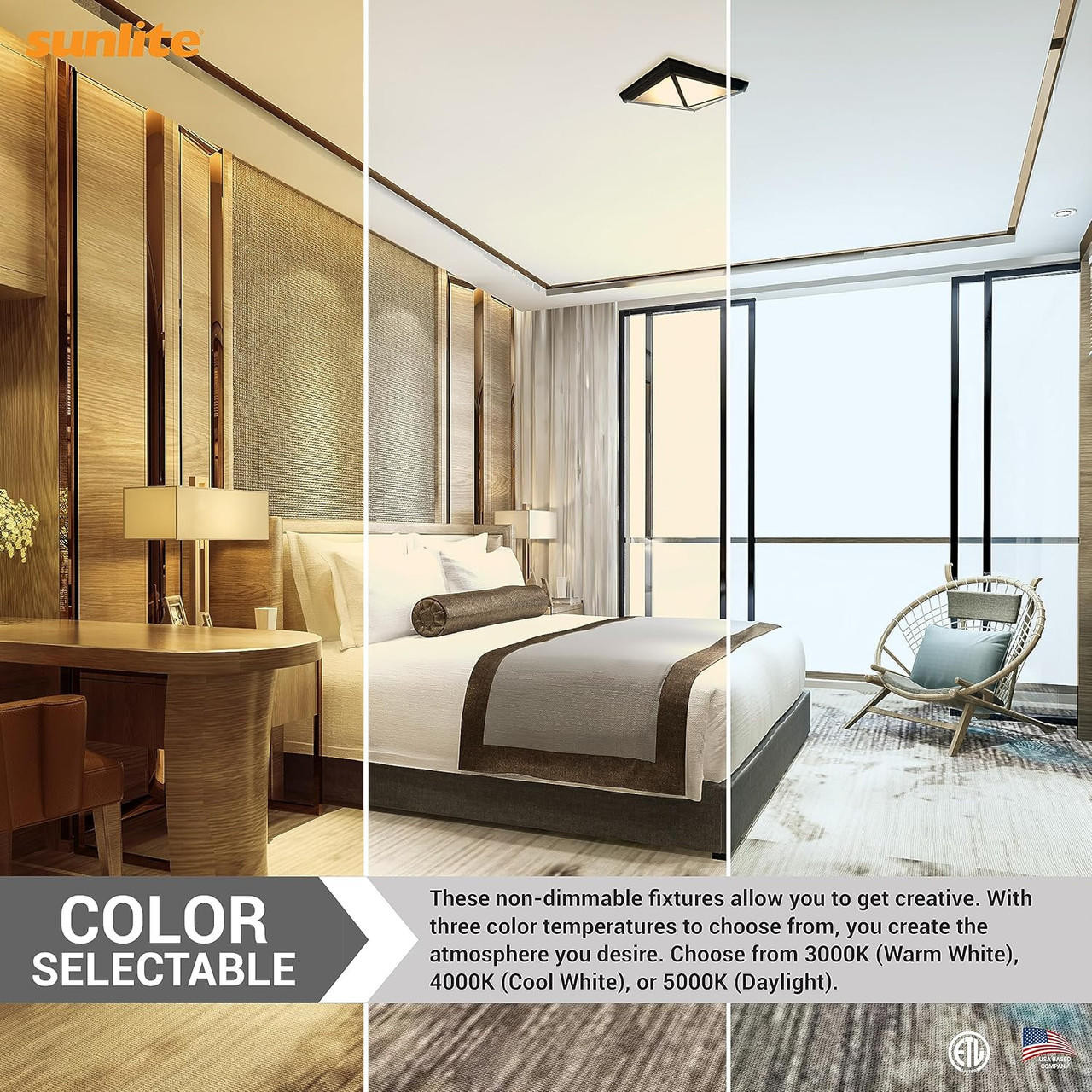 Sunlite 81328-SU | Black Pyramid LED Ceiling Decorative