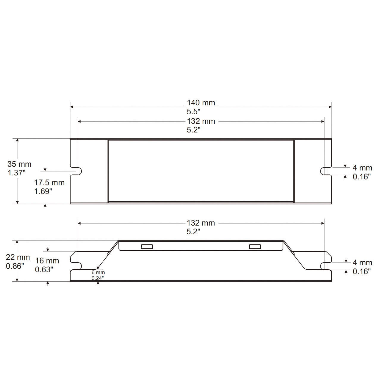 BillDa BLD-FM04E-600400 | 4W Emergency Battery Back Up LED Driver
