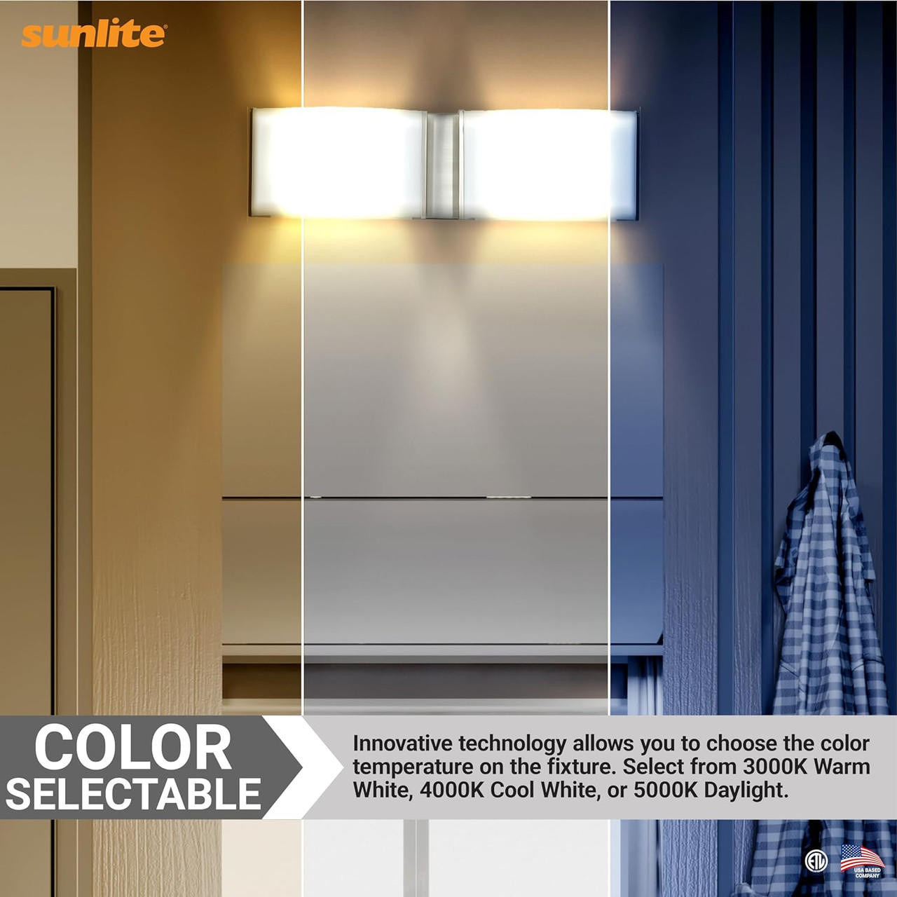 Sunlite 82112-SU | Modern LED Vanity Light Fixture