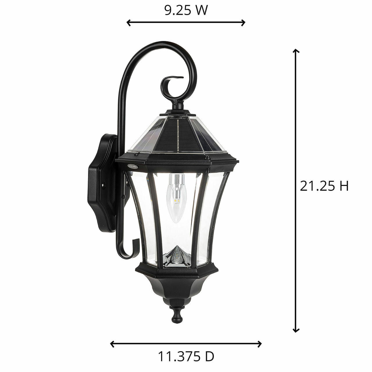 Gama Sonic 81i90010 | Victorian Morph Solar Wall Light
