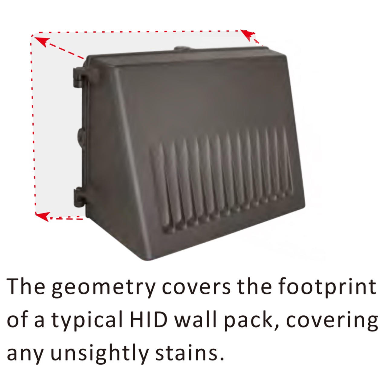 Emergency Full Cutoff LED Wall Pack with Battery Backup