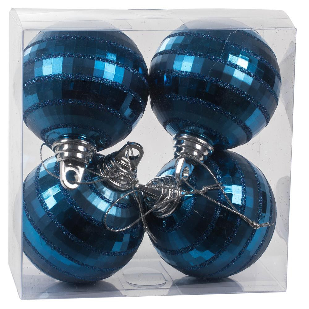 Vickerman M151431 | 4" Midnight Blue Shiny-Matte Mirror Ball