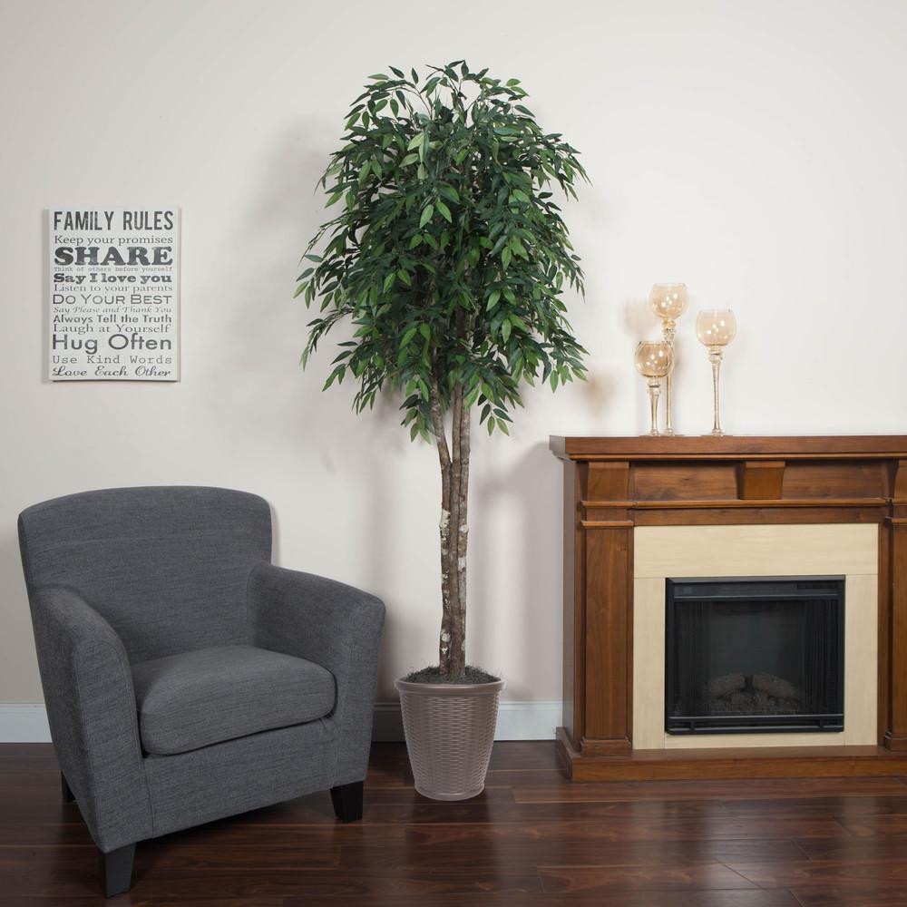 Vickerman TDX1460 | 6ft Artificial Green Smilax Tree in Pot