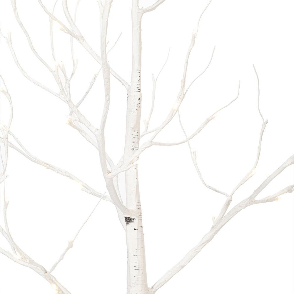 6ft White Birch Twig Tree with Lights | Vickerman X221060