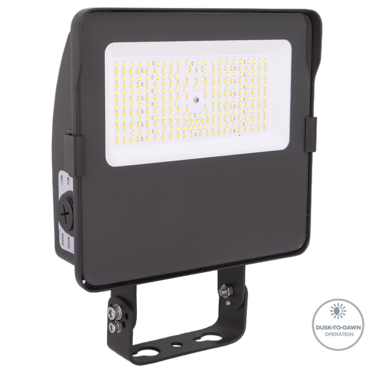 Commercial LED Flood Light Fixture Outdoor w/ Trunnion Mount