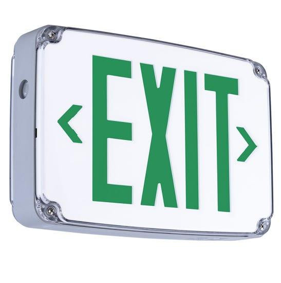 Halco 97109 | Green Wet Cold Location Emergency Exit Sign