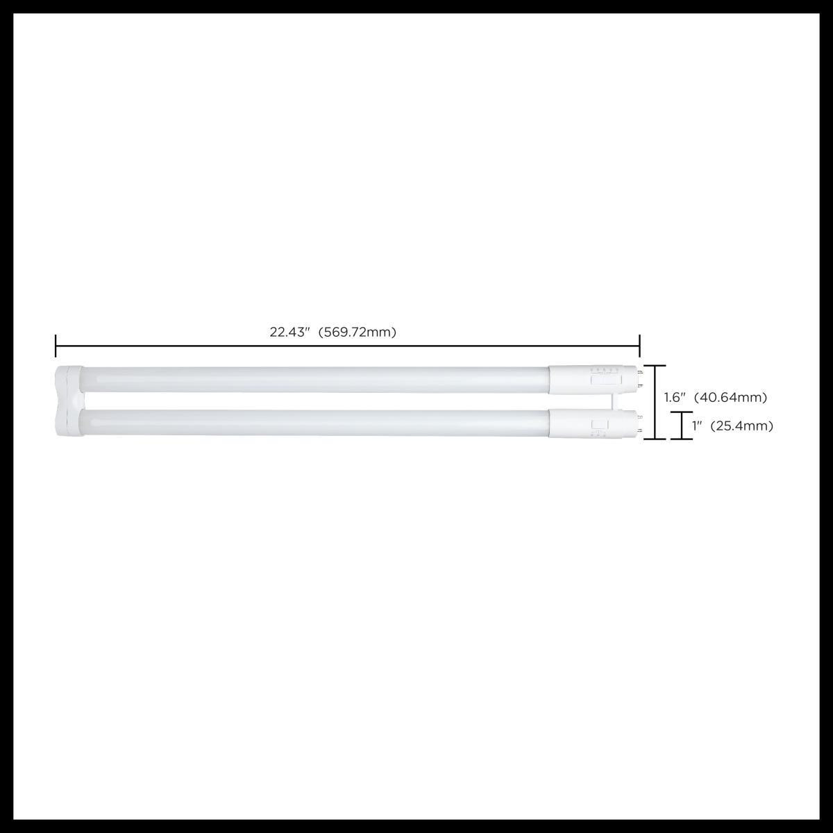 Satco S18414 | 15T8/U1/LED/5CCT/DUAL - T8 LED U-Bend Retrofit