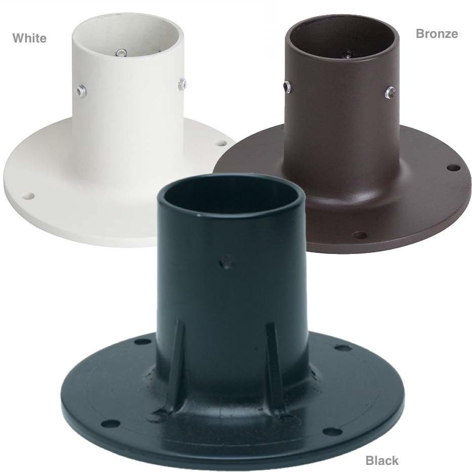 Aluminum Surface Mount Base Plate for 3" Light Pole