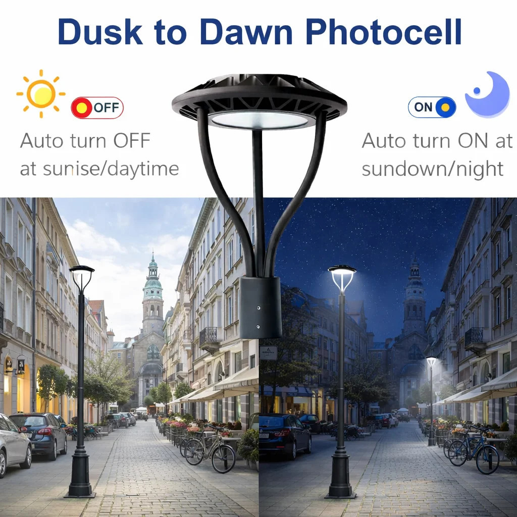 150W LED Post Top Light Full Cutoff - Dark Sky - 30K/40K/50K