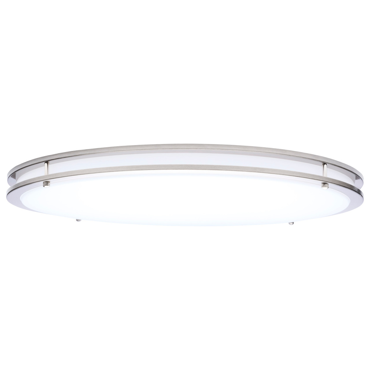 Satco 62-1878 Glamour 24in LED Flush Mount | Instant-On