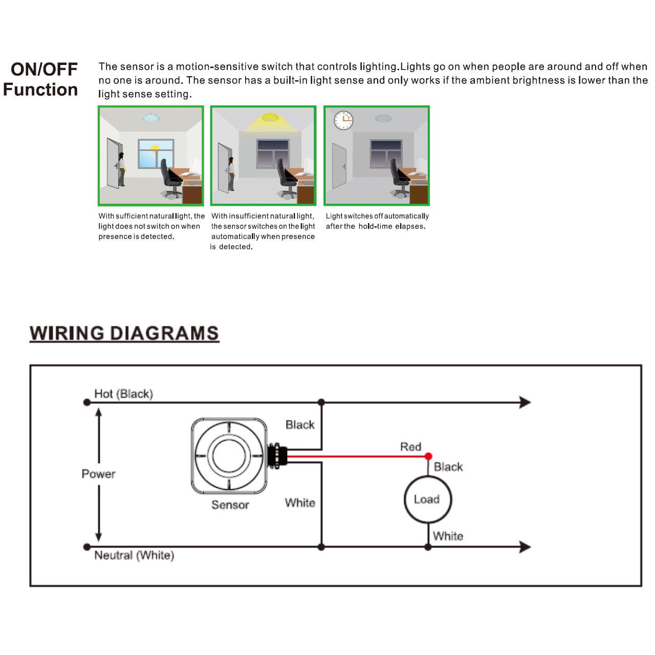 Sharkward BRI819P-B-O | Motion Sensor For High Bay Light