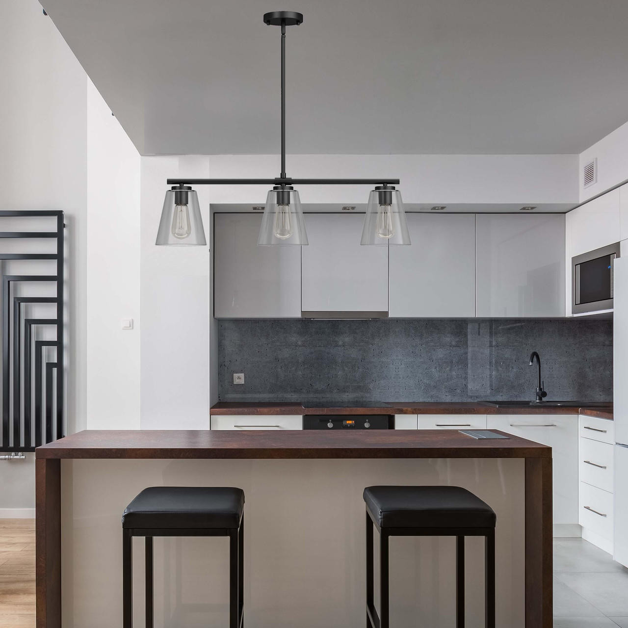 Volume V2103-5 | Black Island Pendant Light