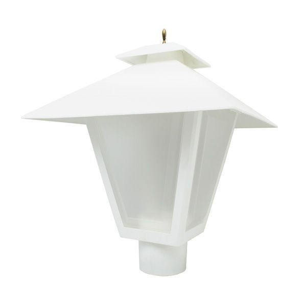 Commercial Square Large Outdoor LED Post Top Lantern Light Fixture