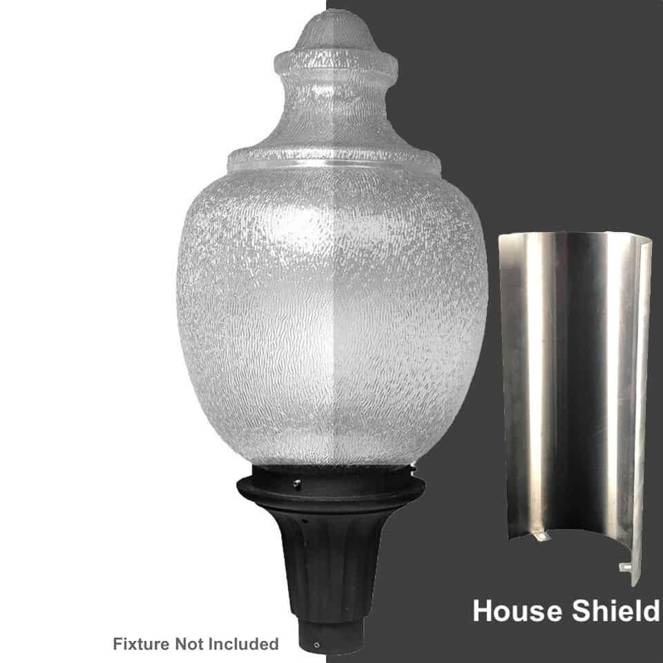 Incon House Side Shield for Street Lights for 180° Cut Off
