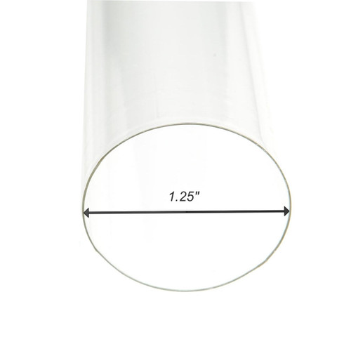 Clear T8 Tube Guard - 4 ft - UV Blocking - Protective Sleeve