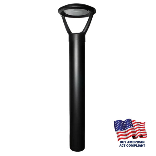 Commercial Grade Round Modern LED Sculptor Bollard Pillar Light