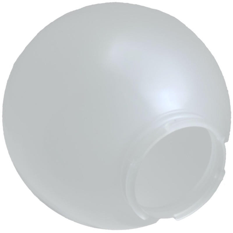 Clear Prismatic 8" Plastic Light Globe with Threaded Screw Neck - Light ...