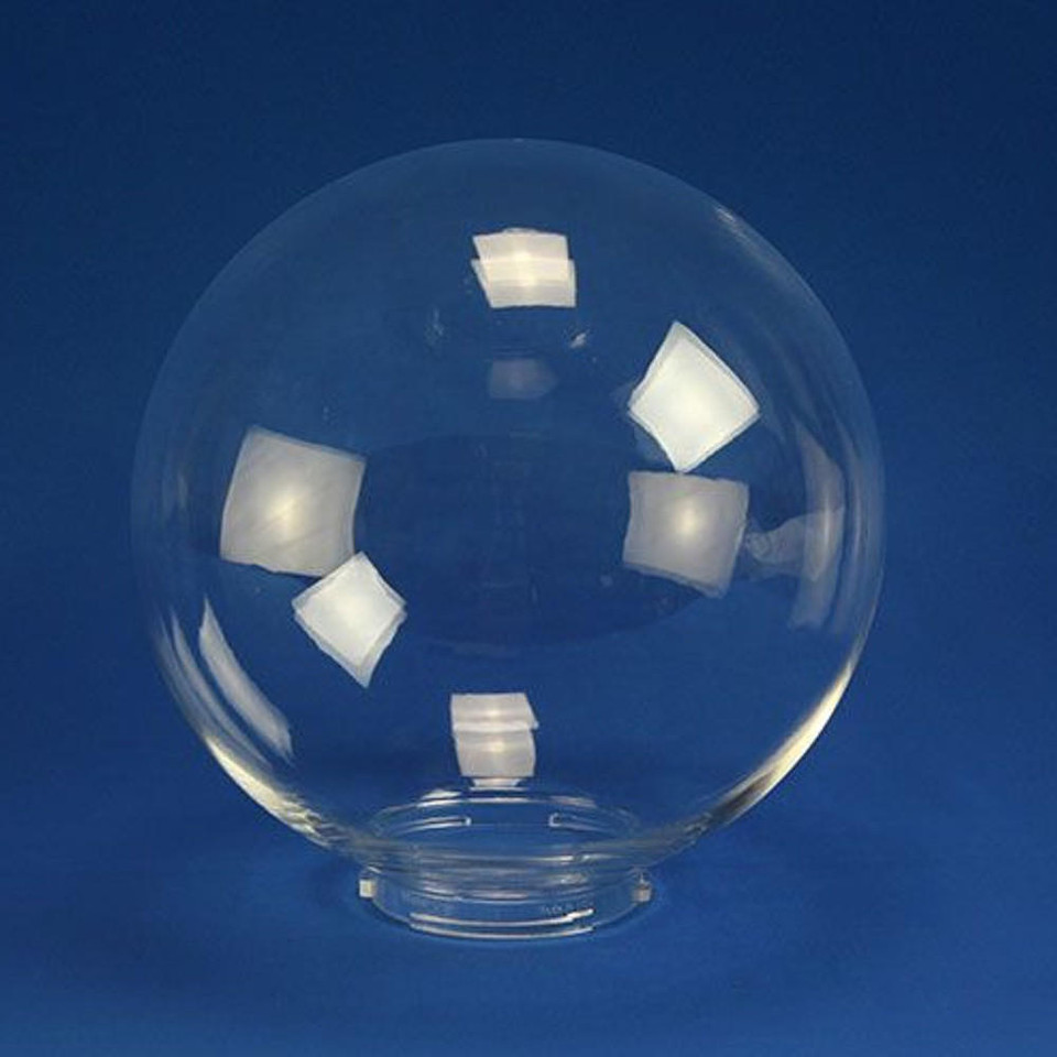LBS Lighting | 14" Clear Acrylic Light Globe, 6" Neck