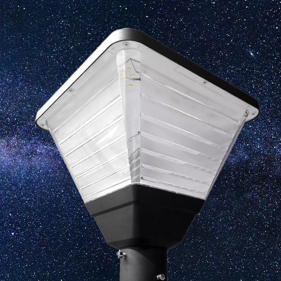 LBS Lighting | Large Square Outdoor LED Post Top Lantern