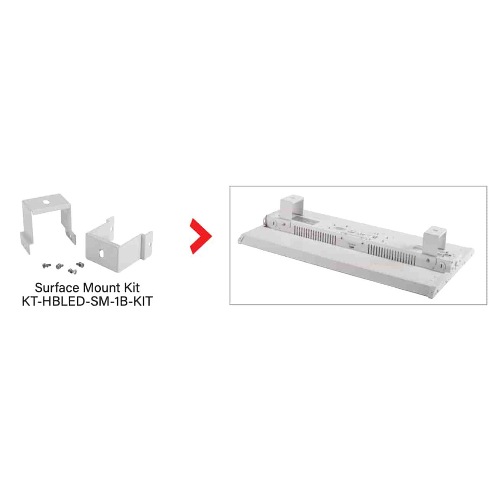 Keystone KT-HBLED-EM-BR-1B-KIT | 2FB High Bay Surface Mount Kit