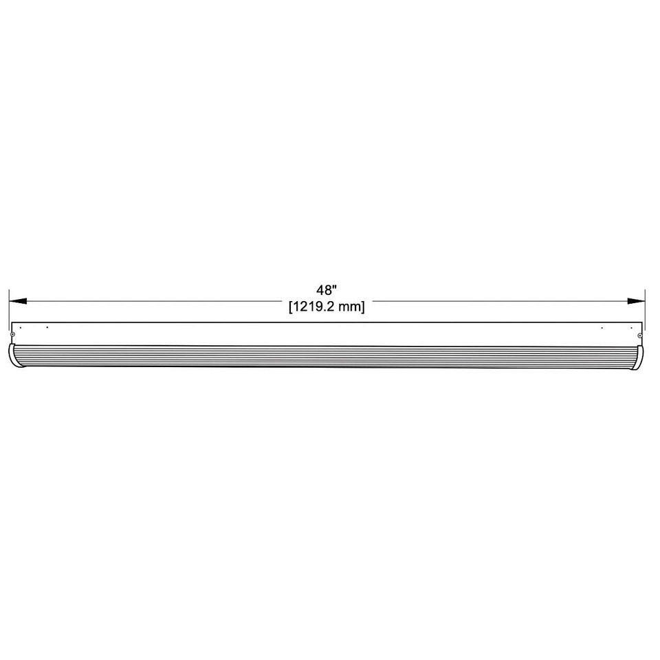 TCP | 4' LED Emergency Strip Light Fixture with Battery Back Up