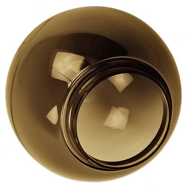 6 Inch Bronze Plastic Acrylic Light Globe with Threaded Neck