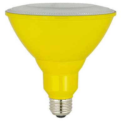 Sunlite 80558-SU | PAR38/LED/8W/FL35/Y | 8 Watt PAR38 582-595nm